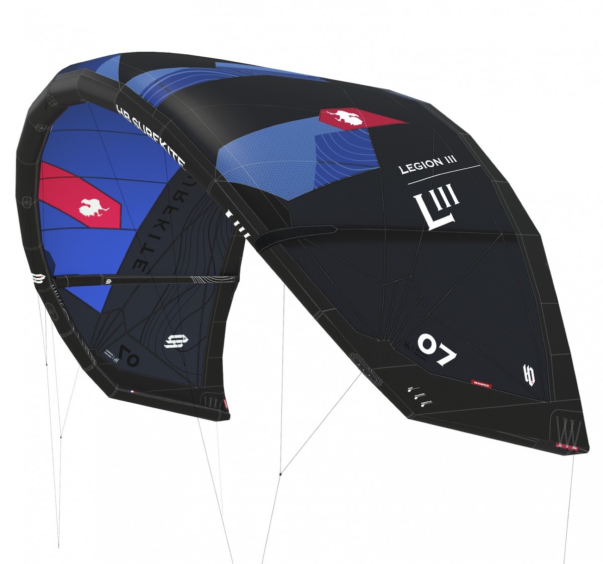 LEGION III - HB SURF Kitesurf freeride wave 5/7/9/11/13m2 high-end tri ...